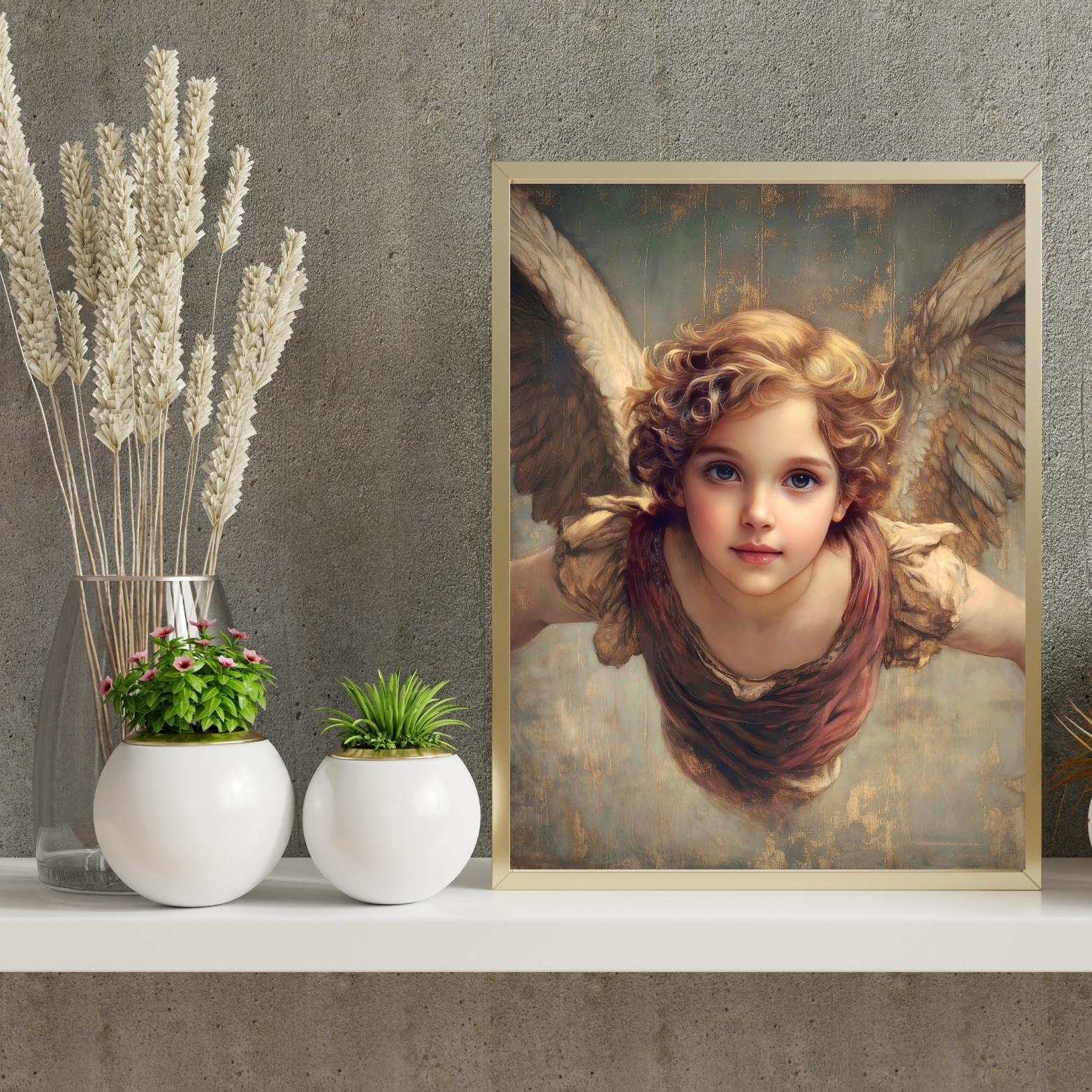 Flying Angel High Resolution for Large Scale Prints Christian Catholic ...