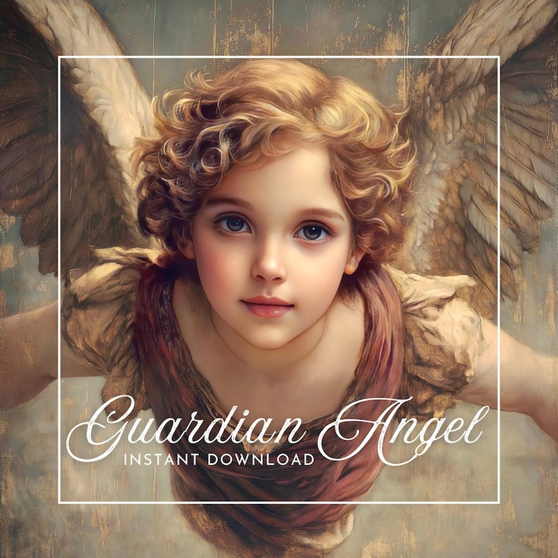 Flying Angel High Resolution for Large Scale Prints Christian Catholic ...