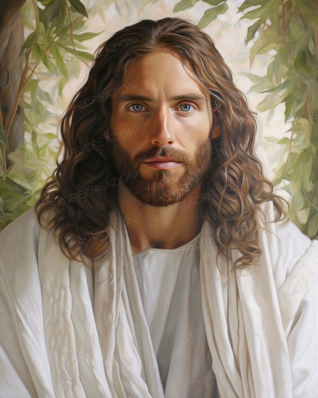 Jesus Christ Orthodox Icon Portrait Illustration Catholic Christian ...