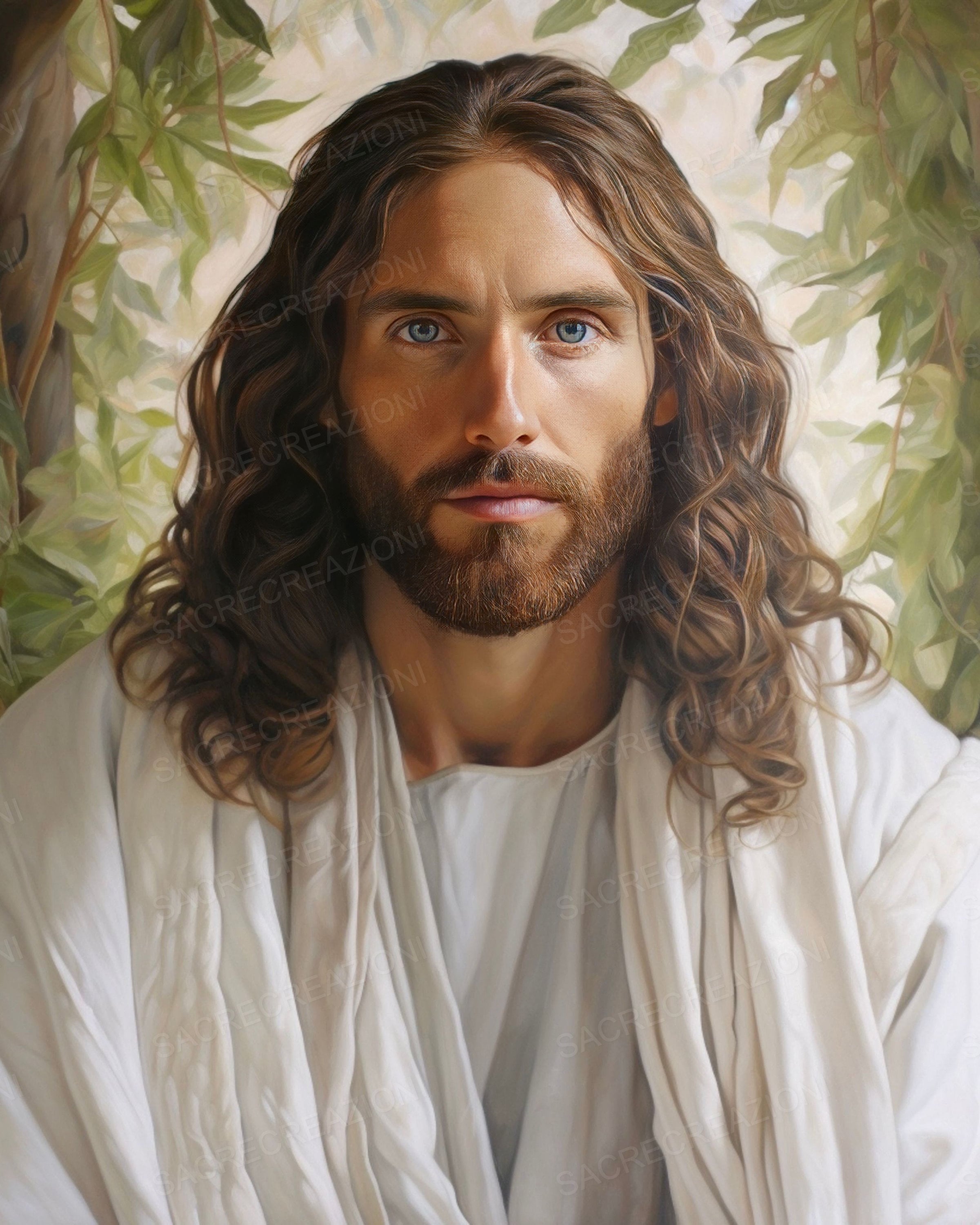 Jesus Christ Portrait: Orthodox Christian Icon Wall Art Decor Digital ...