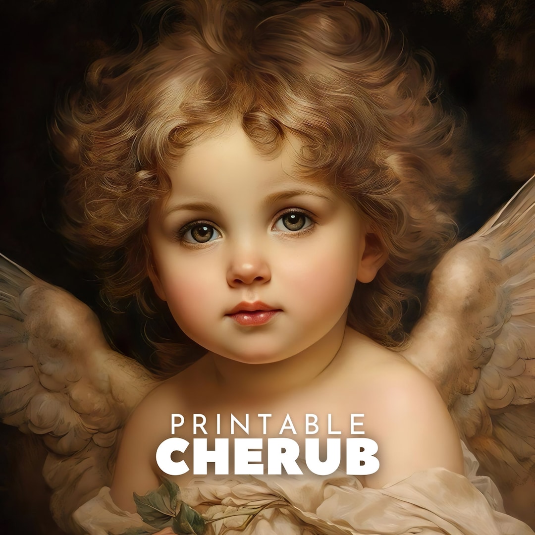 Cherub High Resolution for Large Scale Prints Christian Catholic Fine ...