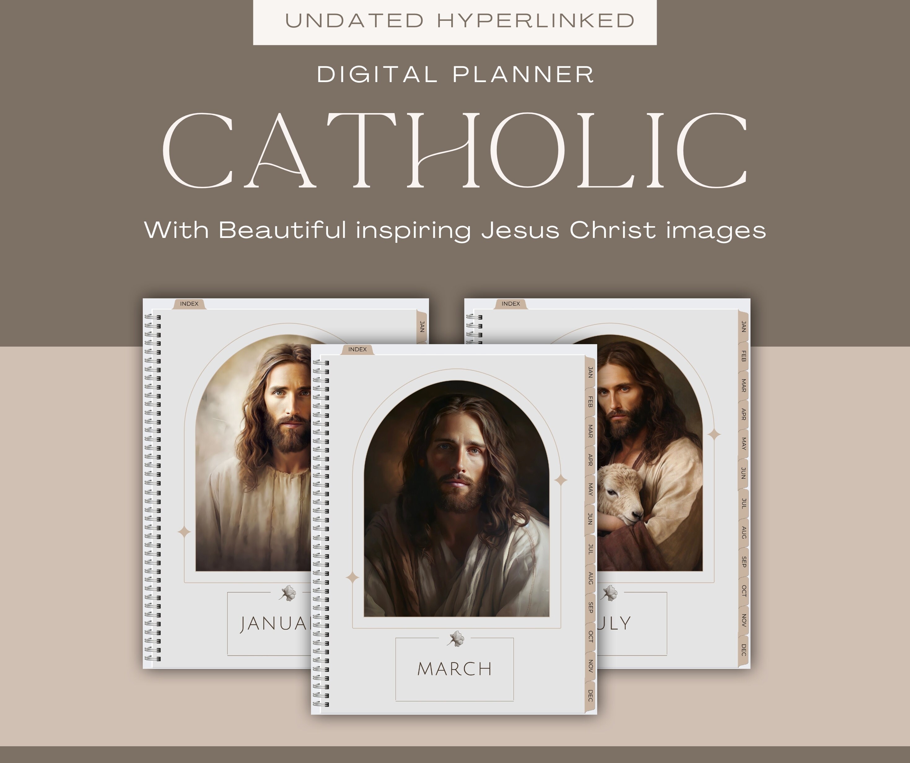 Jesus Catholic Digital Planner Prayer Journal Undated Goodnotes Planner ...