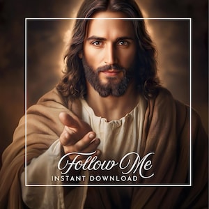 Jesus Christ Come Follow Me Christian Catholic Fine Art Devotional ...