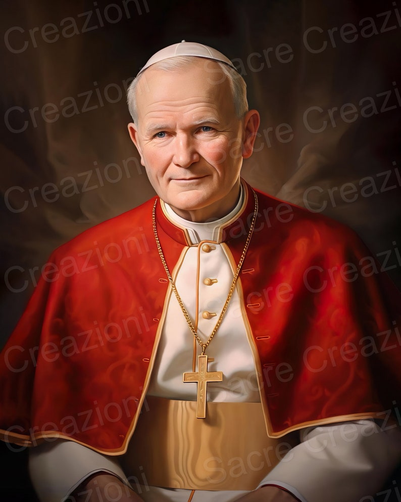 Saint John Paul II Art: Catholic Devotional Artwork (digital Download ...