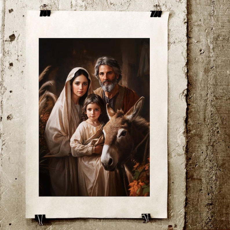 Holy Family Jesus Mary and Joseph Christian Catholic Fine Art ...