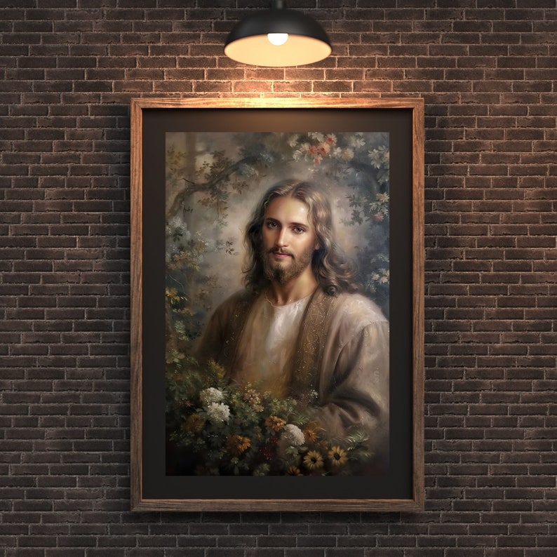 Jesus Christ in Nature Devotional Artwork Christian Catholic Fine Art ...