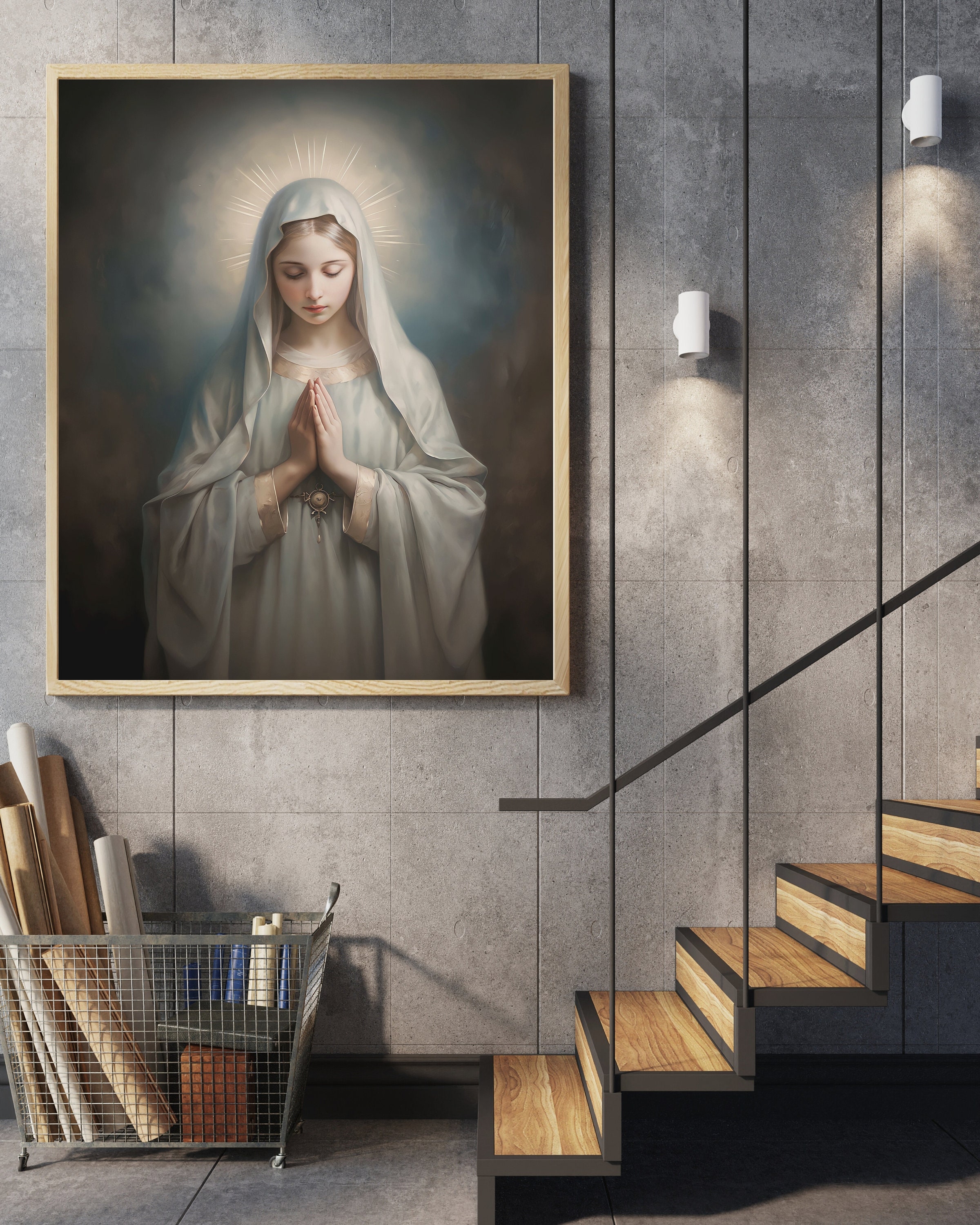 Virgin Mary Mother of God Catholic Art Religious Gifts Christian Prints ...