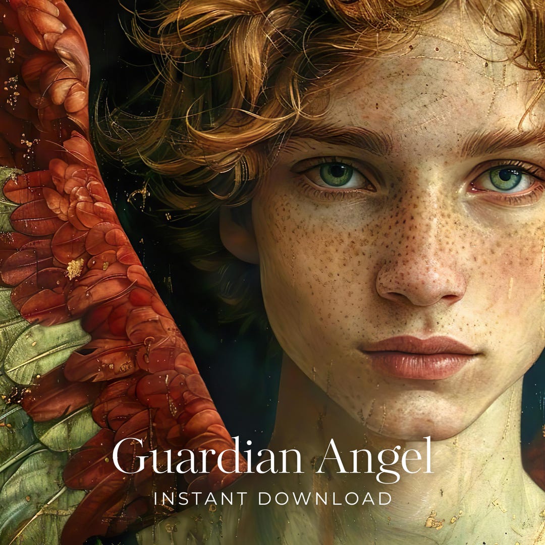 Guardian Angel Christian Catholic Art Devotional Artwork High ...
