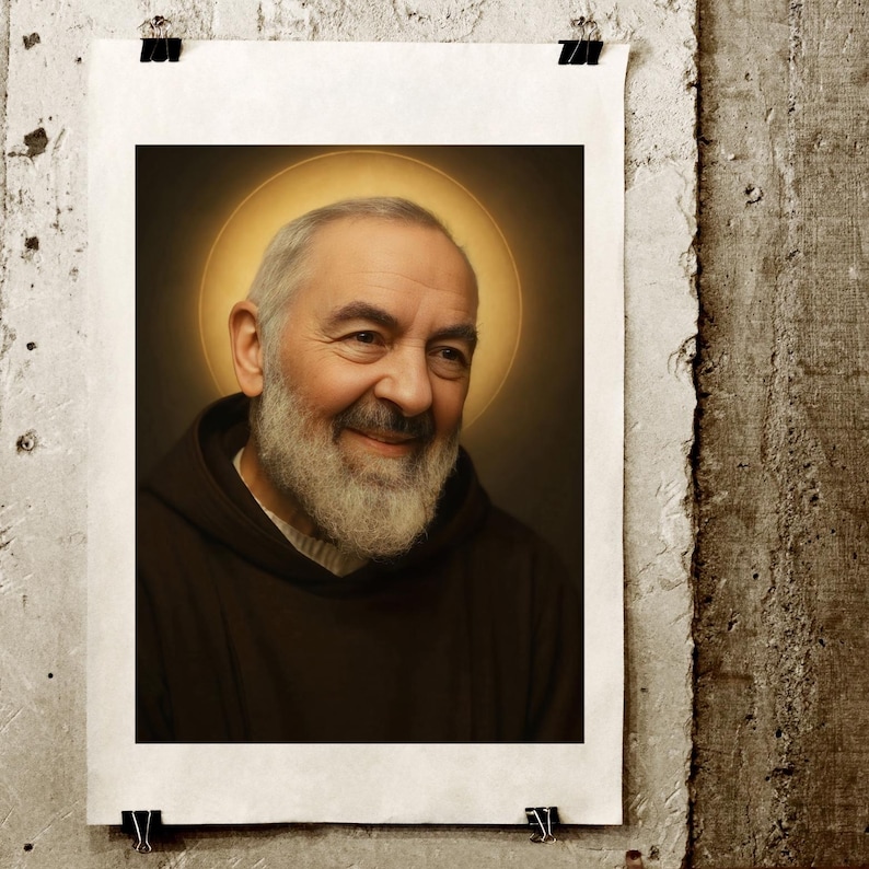 Saint Padre Pio of Pietrelcina Capuchin Order Christian Catholic Fine ...