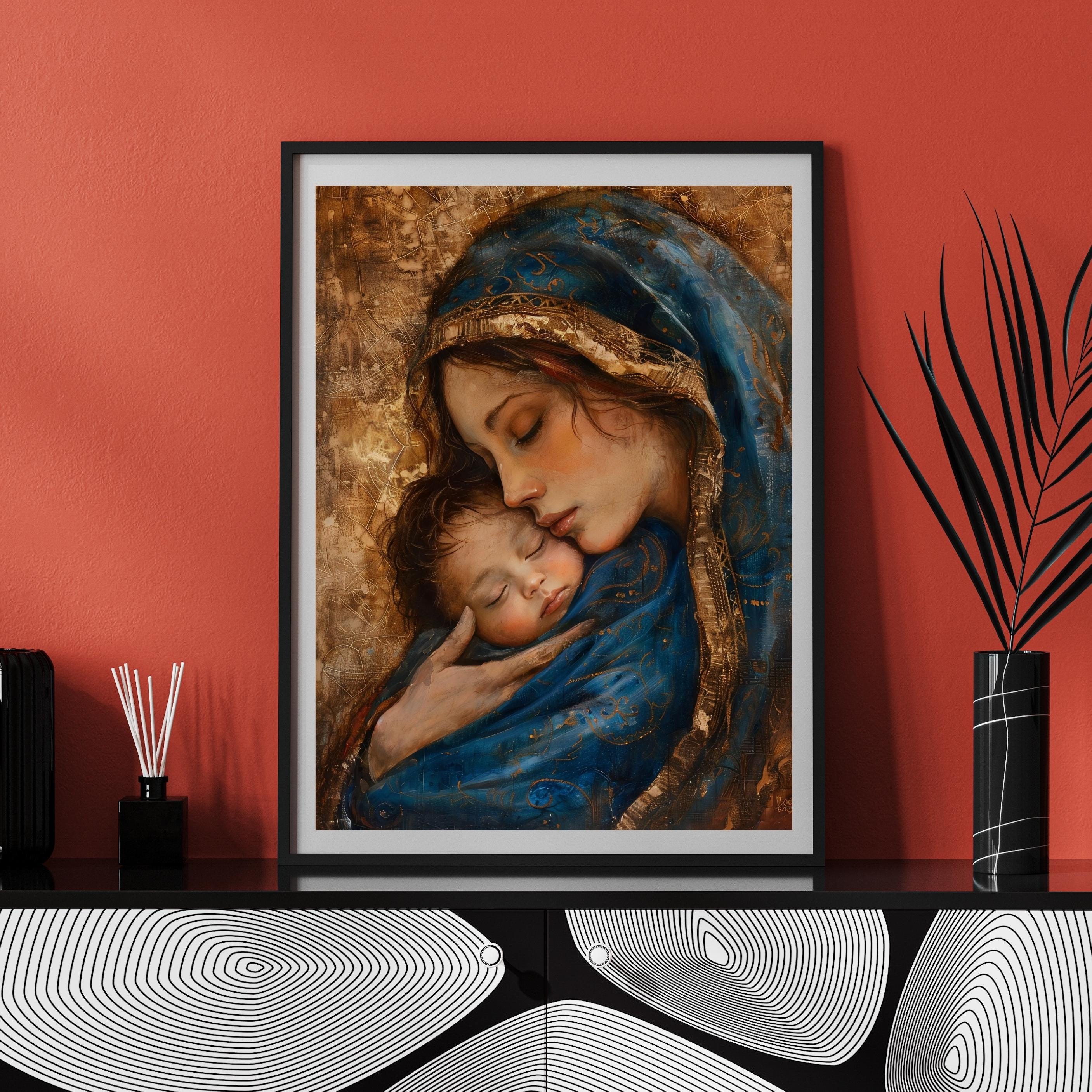 Mother Mary With Baby Jesus Christian Catholic Fine Art Prints High ...
