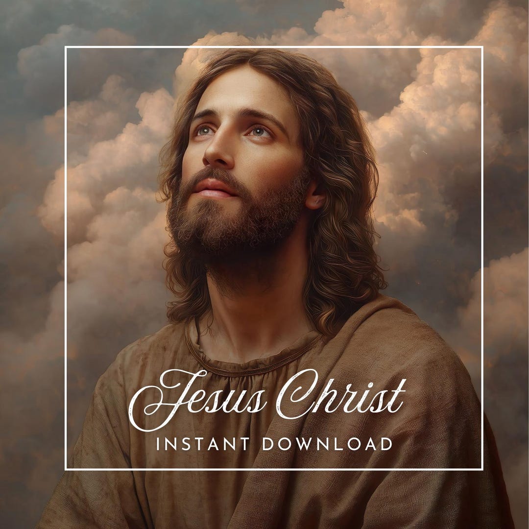 Jesus Christ Portrait Fine Art Christian Catholic Devotional Artwork ...