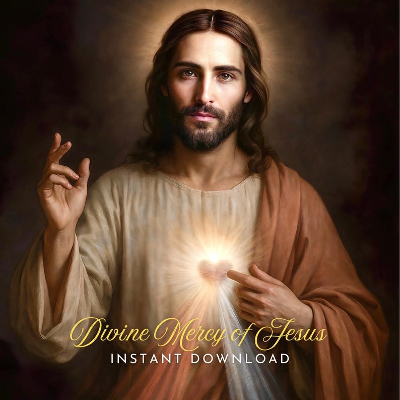 Divine Mercy of Jesus Divina Misericordia Christian Catholic Art ...