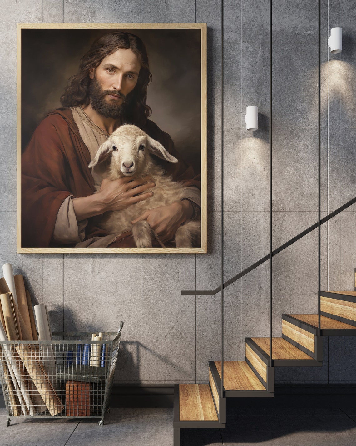 Jesus Christ Orthodox Icon Catholic Christian Wall Art Religious Sacred ...
