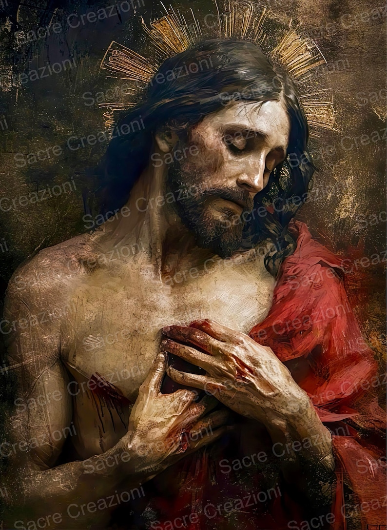Lent Passion of Christ Rustic Wall Art Christian Catholic Devotional ...