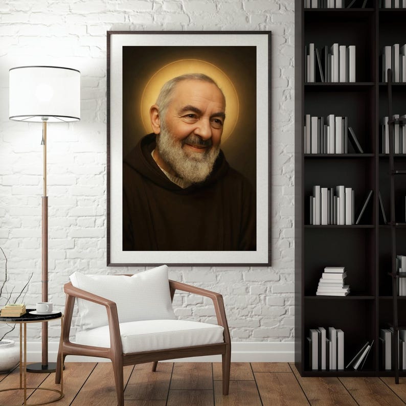 Saint Padre Pio of Pietrelcina Capuchin Order Christian Catholic Fine ...