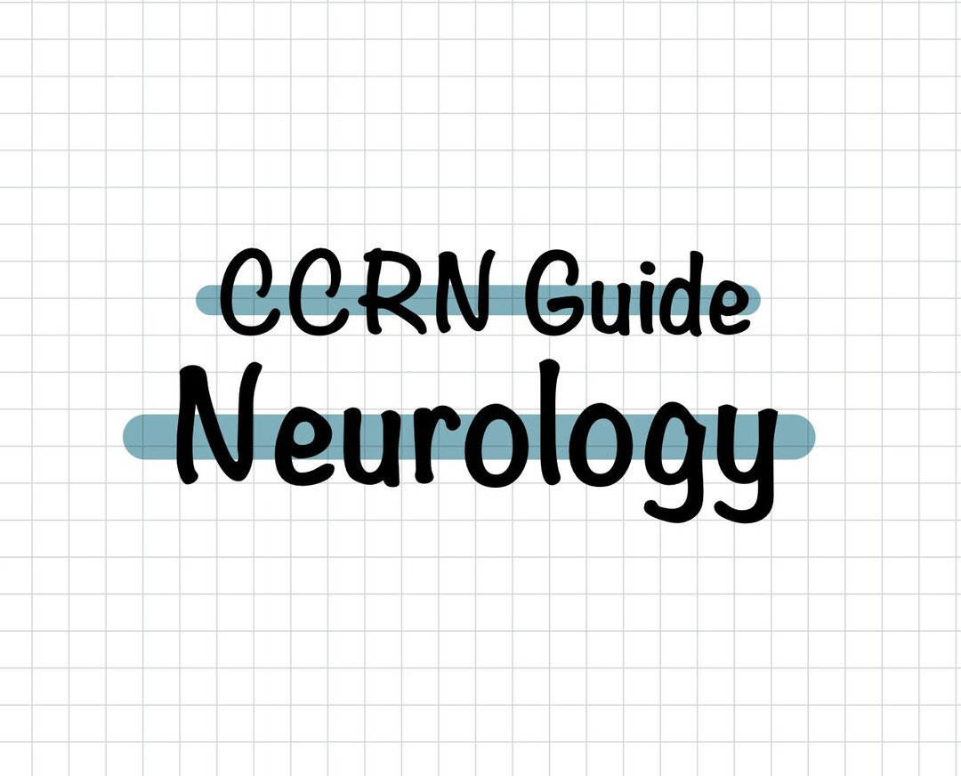 CCRN Guide - Neurology - Etsy