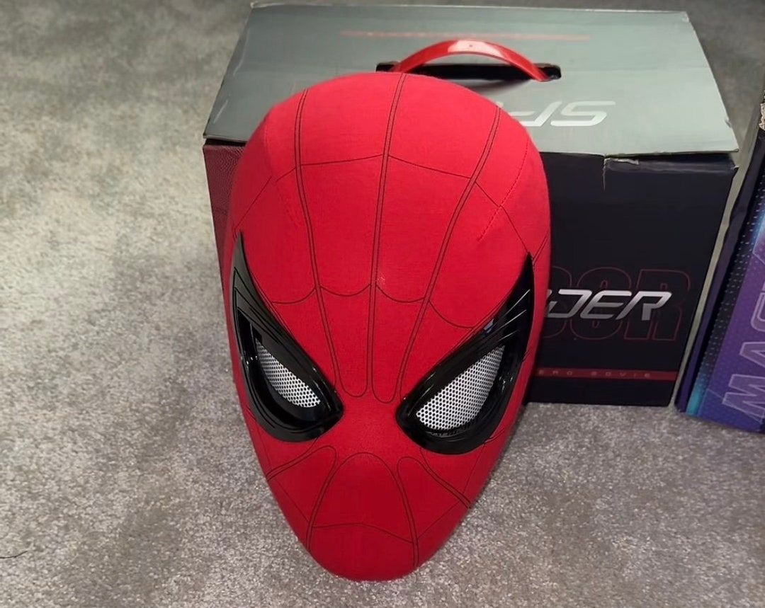 Spiderman Moving Eyes Blinking Mask Cosplay Red - Etsy UK