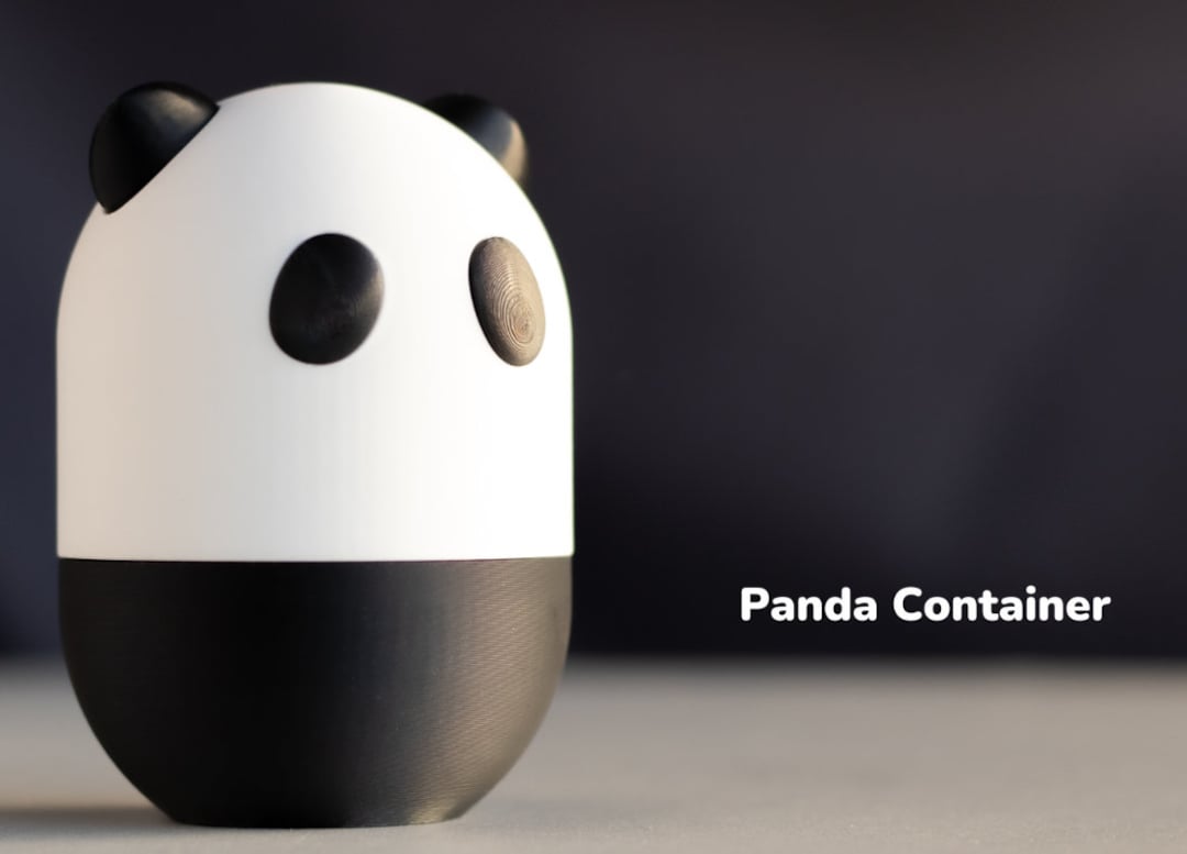 Panda Storage Container - Etsy