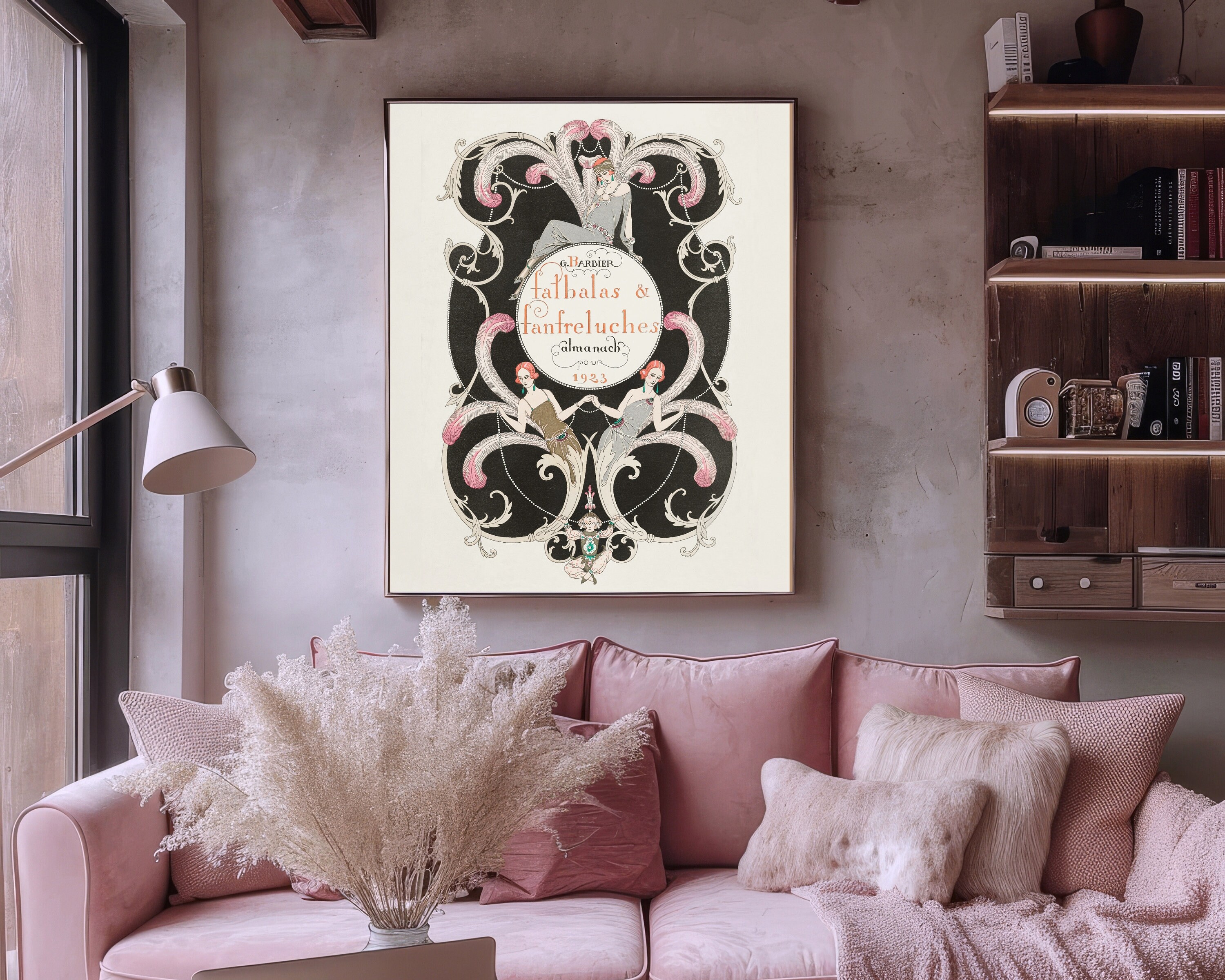 Roaring 20s Art Deco Poster Illustration, Gatsby Aesthetic Home Decor ...