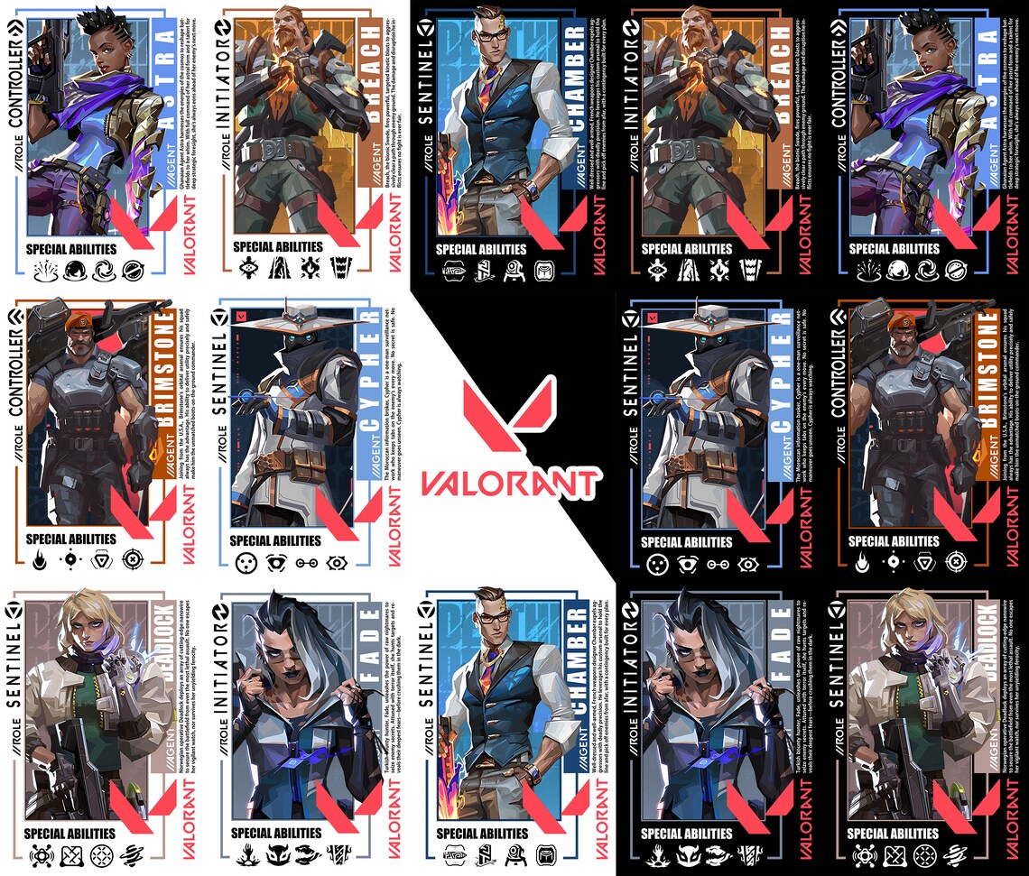 VALORANT Posters and T-shirt Design Bundle - Etsy