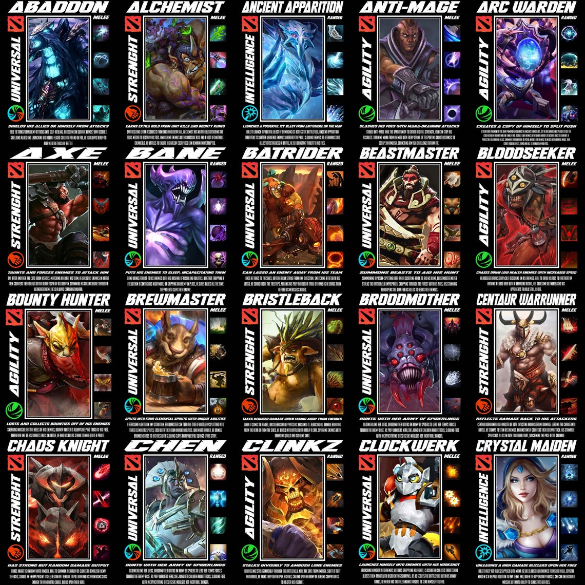 Dota 2 T-Shirt Design Bundle - Etsy.de