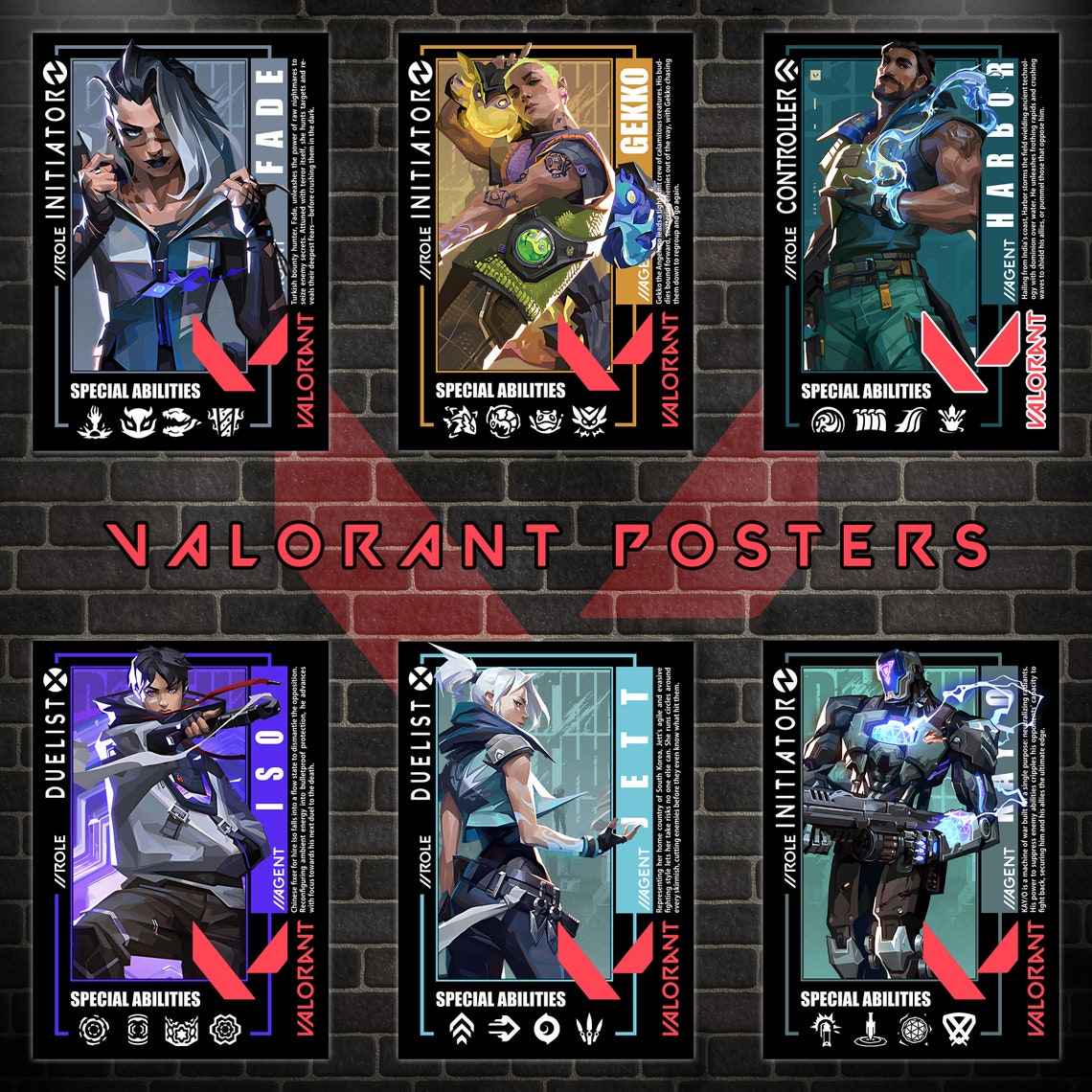 VALORANT Posters and T-shirt Design Bundle - Etsy