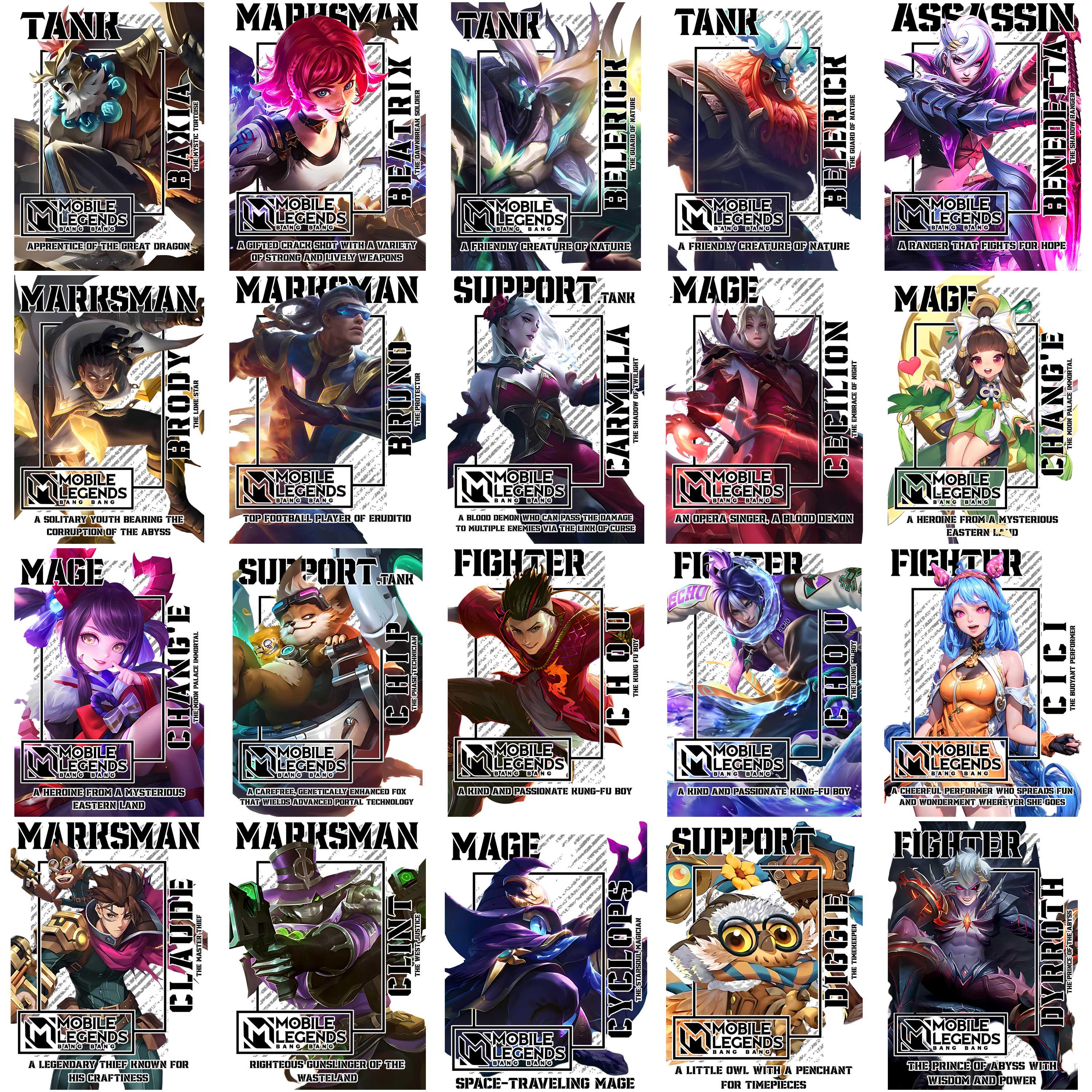 Mobile Legends T-shirt Design Bundle - Etsy