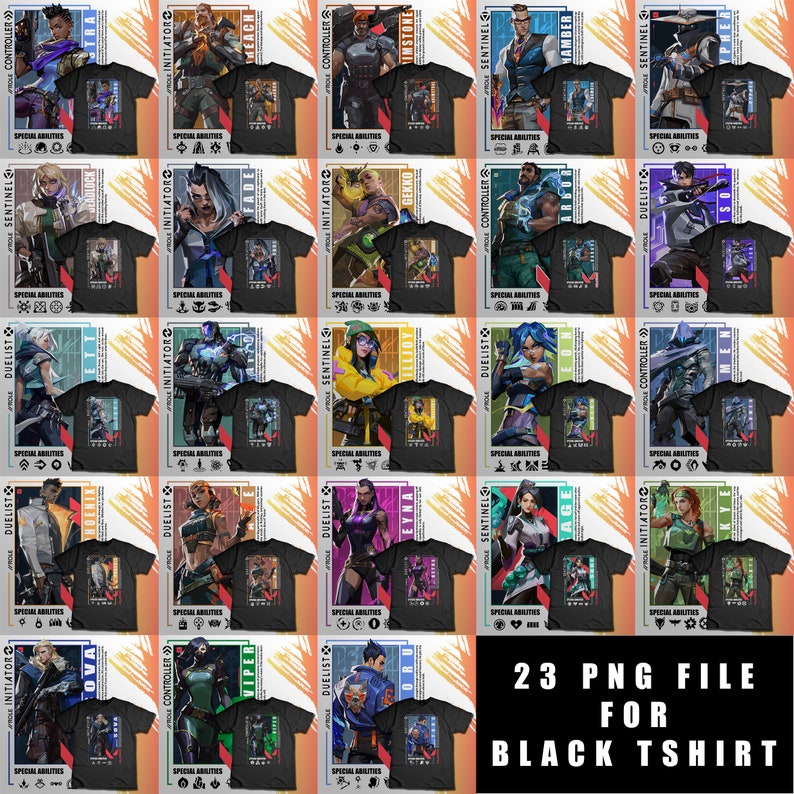 VALORANT Posters and T-shirt Design Bundle - Etsy