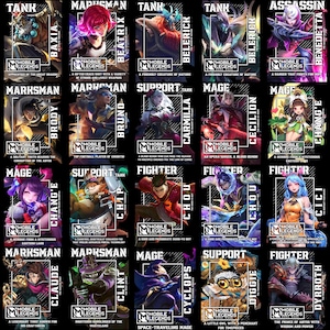 Mobile Legends T-shirt Design Bundle - Etsy