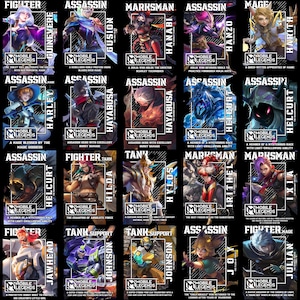 Mobile Legends T-shirt Design Bundle - Etsy