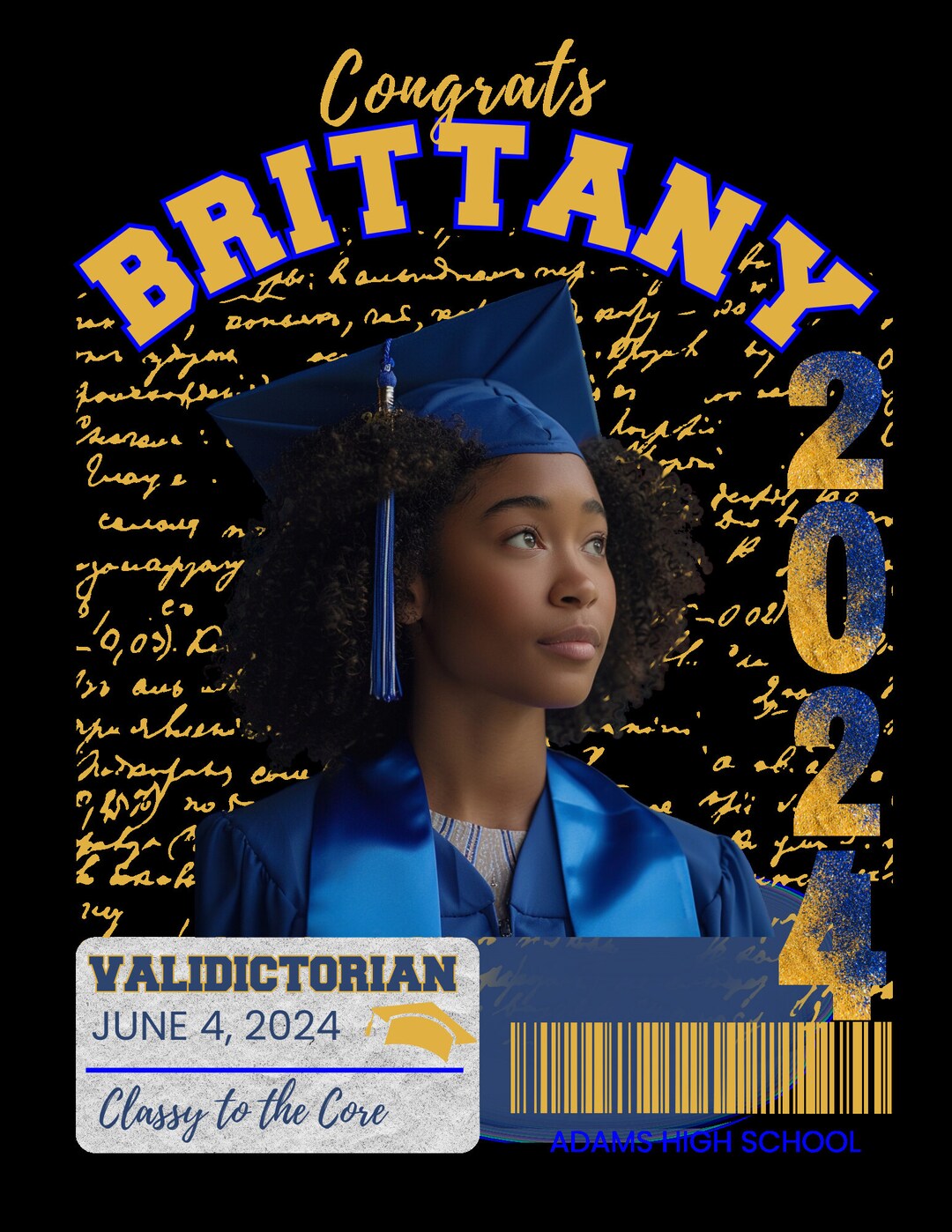 Editable Graduation Template Graduation Design Canva Pro Template PLR ...