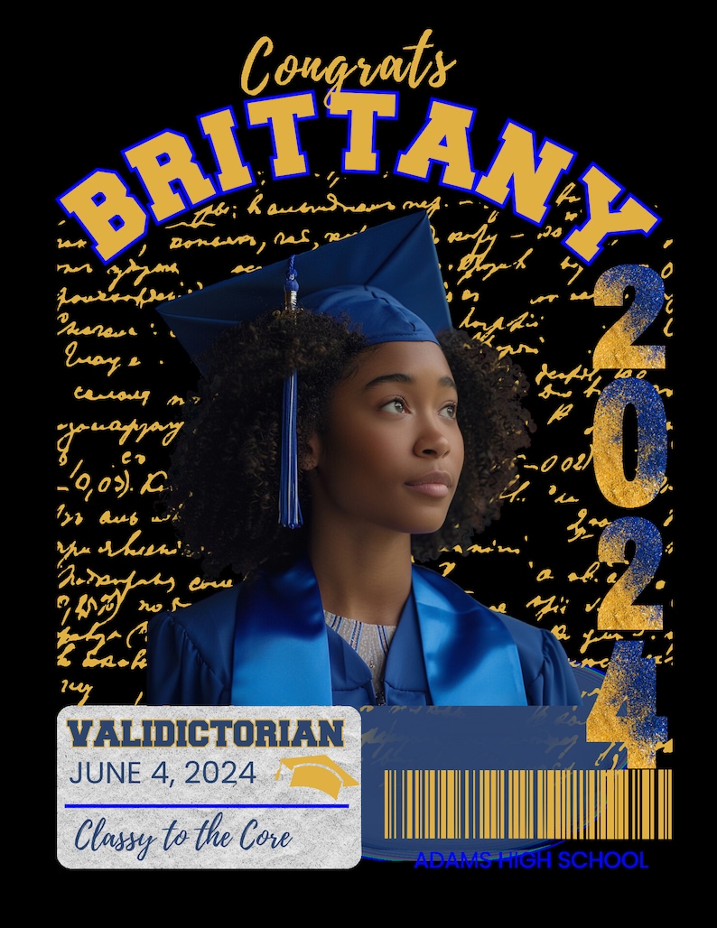 Editable Graduation Template Graduation Design Canva Pro Template PLR ...