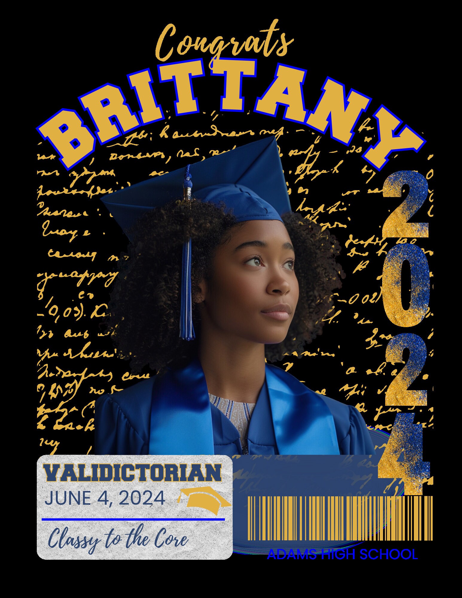 Editable Graduation Template Graduation Design Canva Pro Template PLR ...