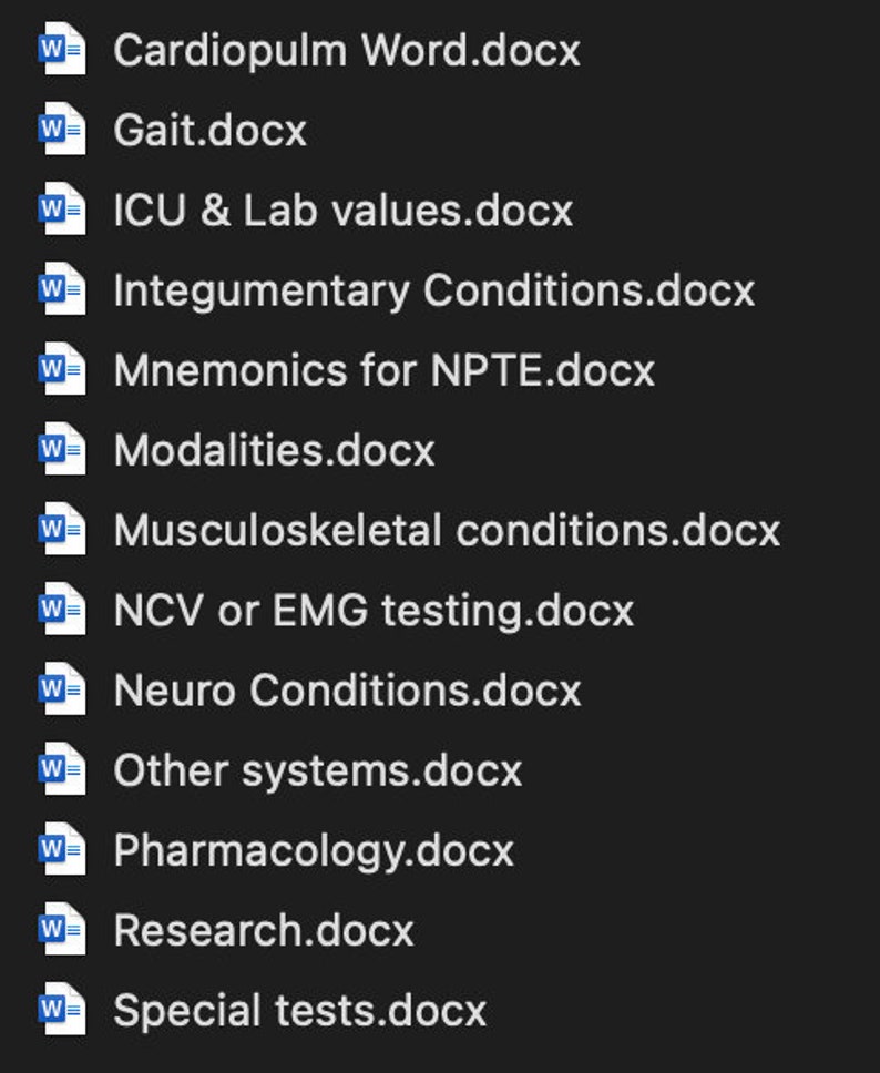 NPTE Complete Study Guide, Resources, Mnemonics - Etsy