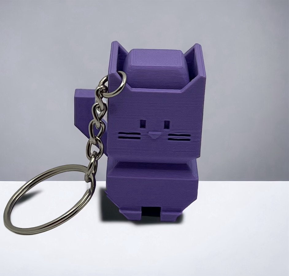 Cali Cat Mechanical Keyboard Switch Fidget Toy Keychain Stress Relief ...