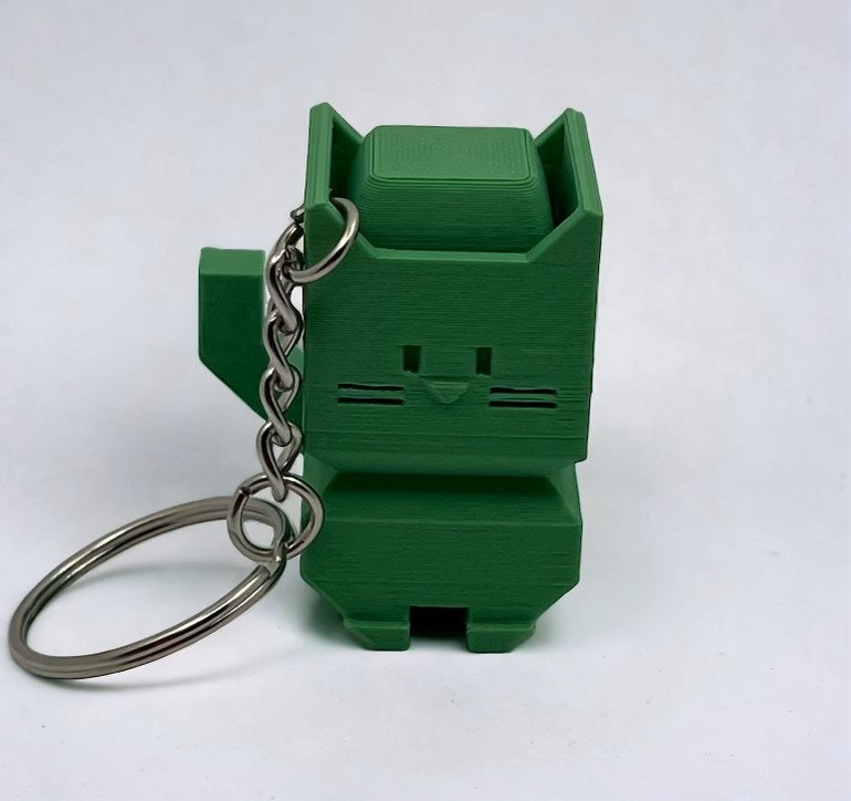 Cali Cat Mechanical Keyboard Switch Fidget Toy Keychain Stress Relief ...