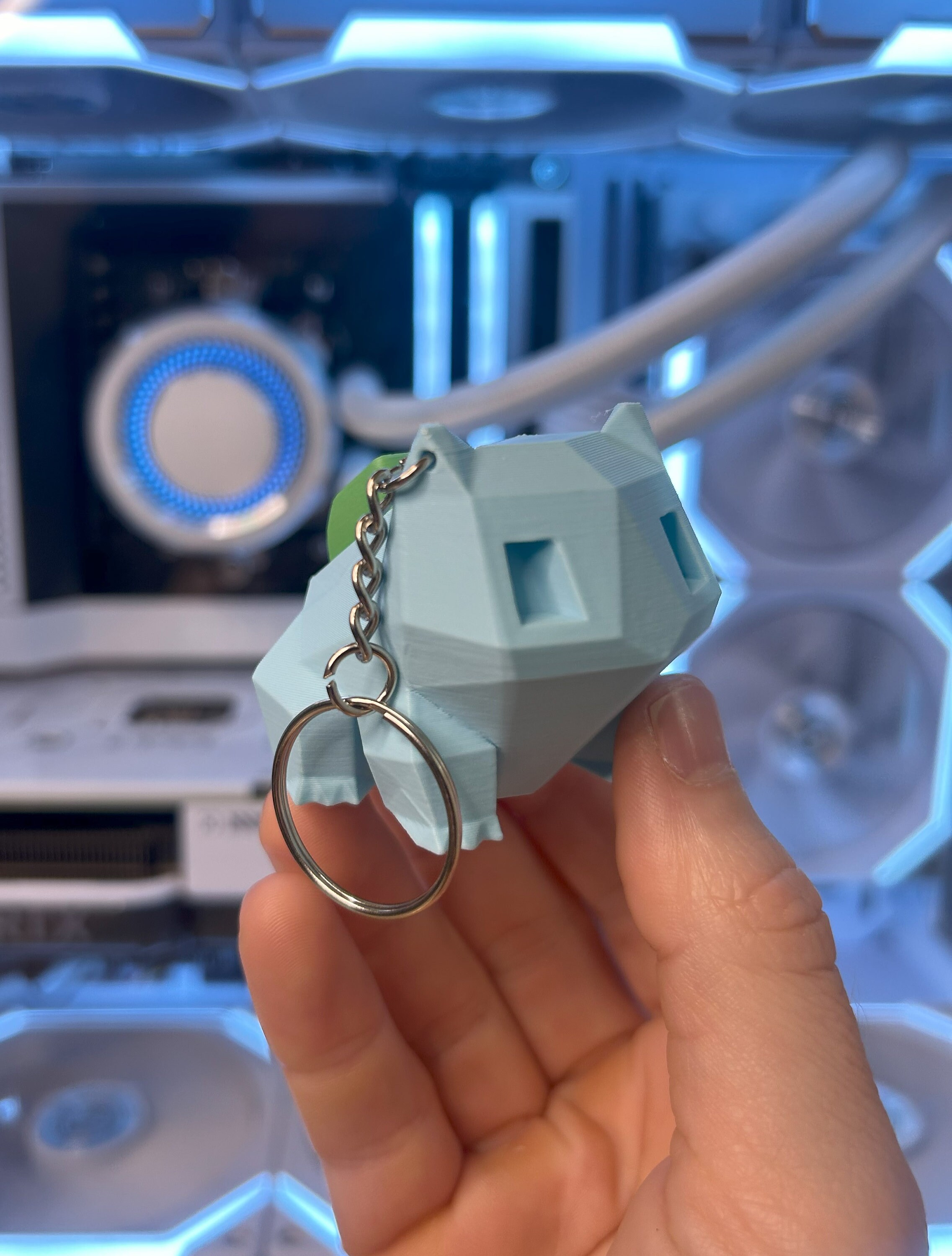 Bulbasaur Low Poly Mechanical Keyboard Switch Fidget Toy Keychain ...