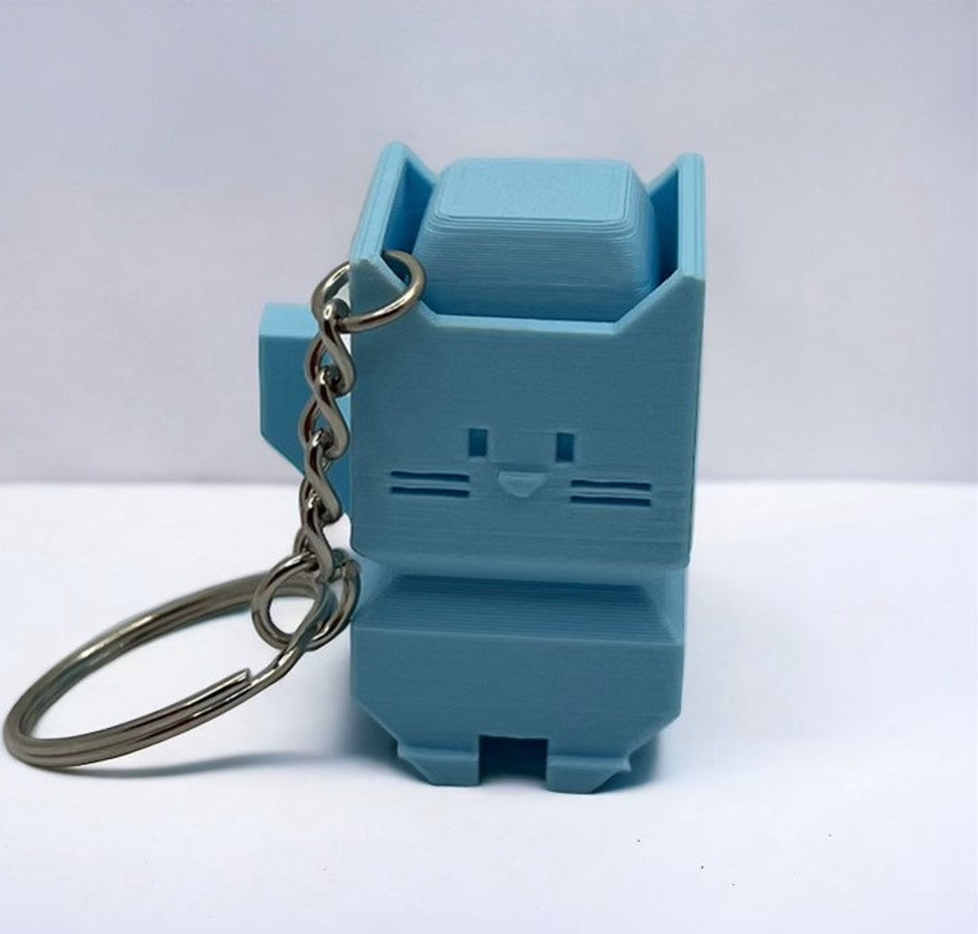 Cali Cat Mechanical Keyboard Switch Fidget Toy Keychain Stress Relief ...