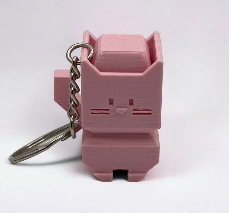 Cali Cat Mechanical Keyboard Switch Fidget Toy Keychain Stress Relief ...