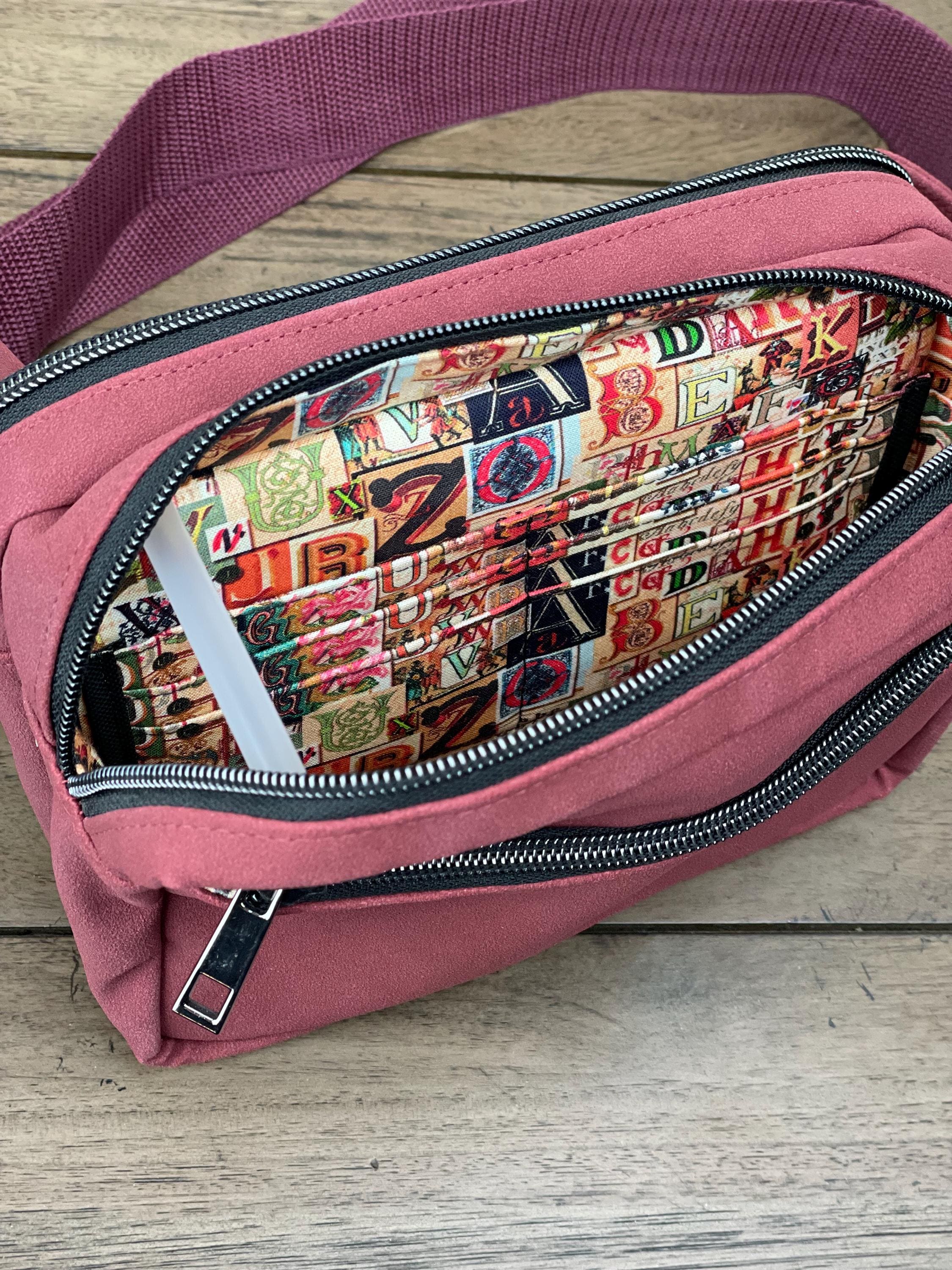 Maroon Conceal Carry Waist Bag | Fanny Pack | Sling | Handmade - Etsy