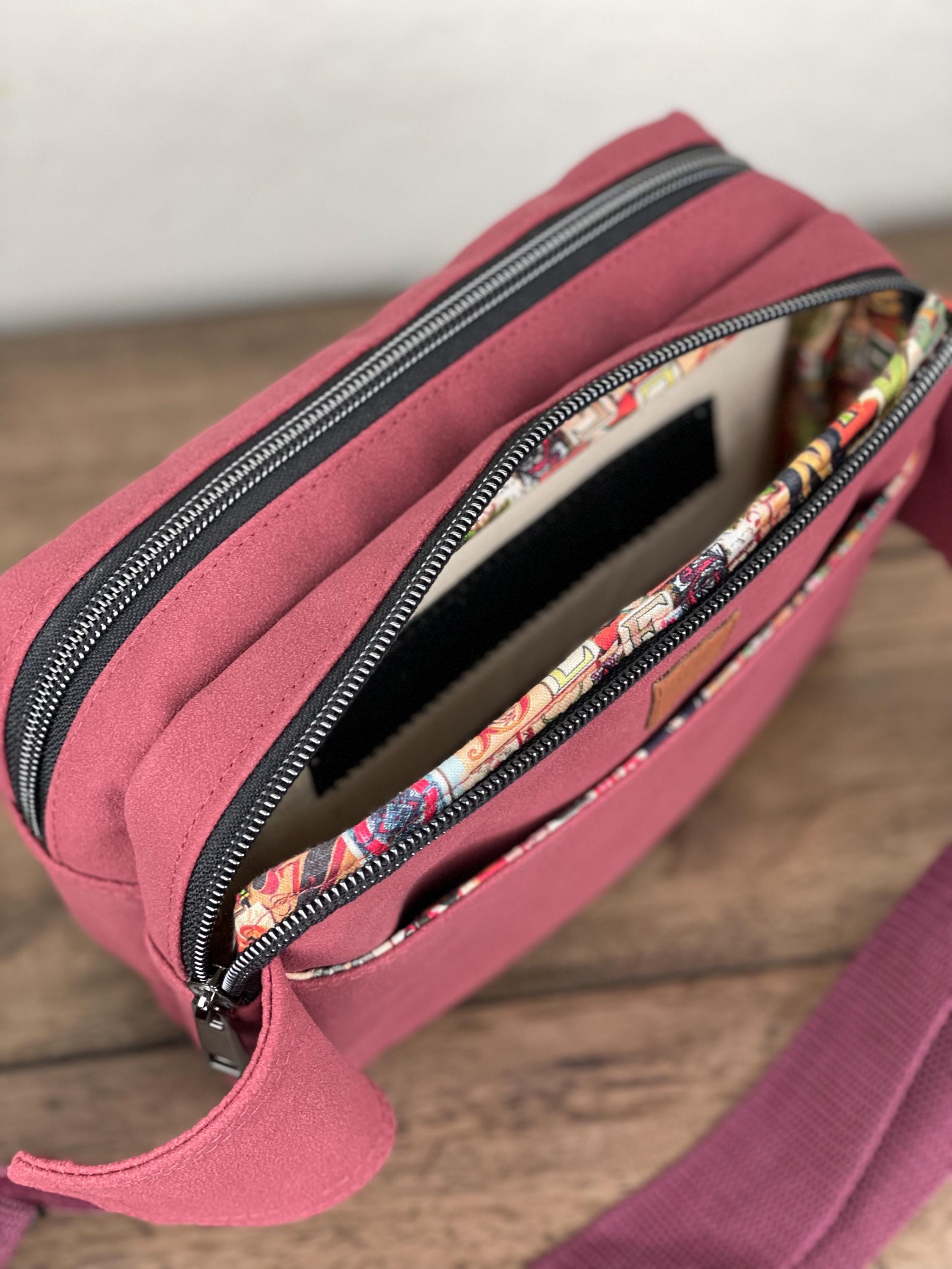 Maroon Conceal Carry Waist Bag | Fanny Pack | Sling | Handmade - Etsy