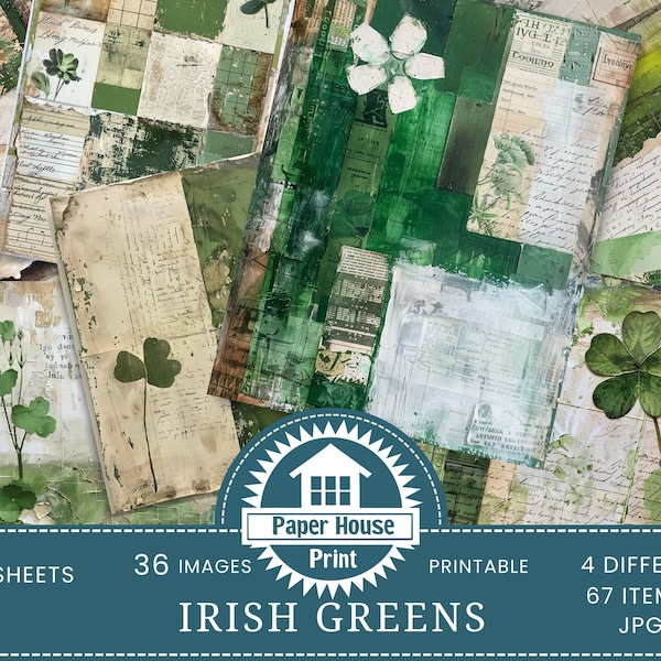 Irish Digital Paper - Etsy
