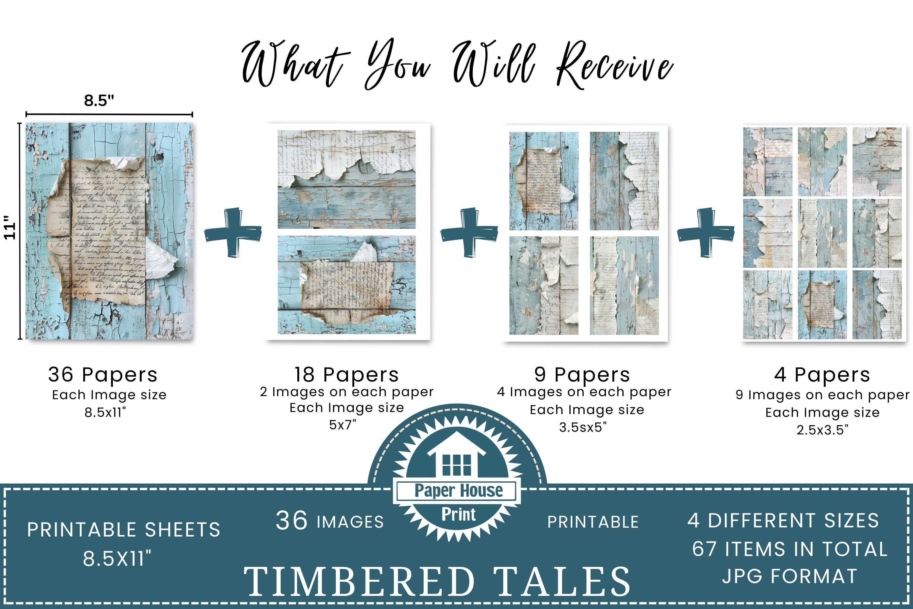 Timbered Tales Junk Journal Pages, Tattered Notes Printable, Tattered ...