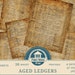 Vintage Ledger Pages, Digital Antique Accounting Ledger, Printable ...