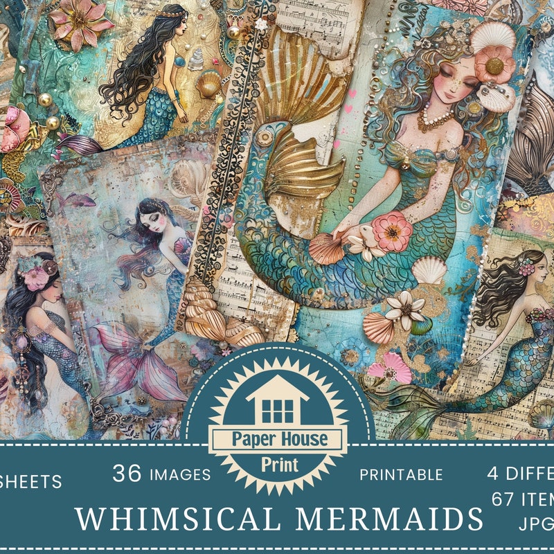 Mermaid Paper - Etsy