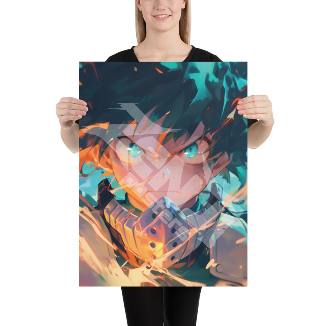 Midoriya Izuku My Hero Academia Matte Paper Poster - Etsy
