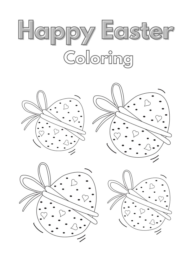 Easter-themed Coloring Pages for Kids, Printable Easter Coloring Pages ...