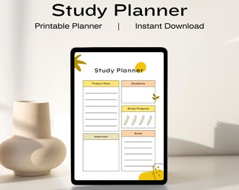 Study Planner, Student Study Planner, Study Planner Printable, Daily Study Planner, Assignment ...