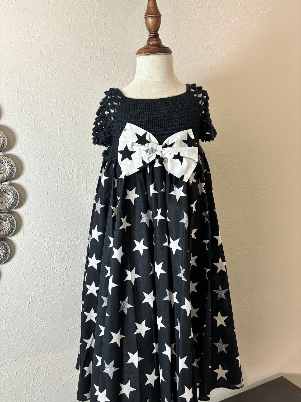 Handmade Girls Dress, Bamboo Crochet Top & Soft Cotton Dress, Perfect ...