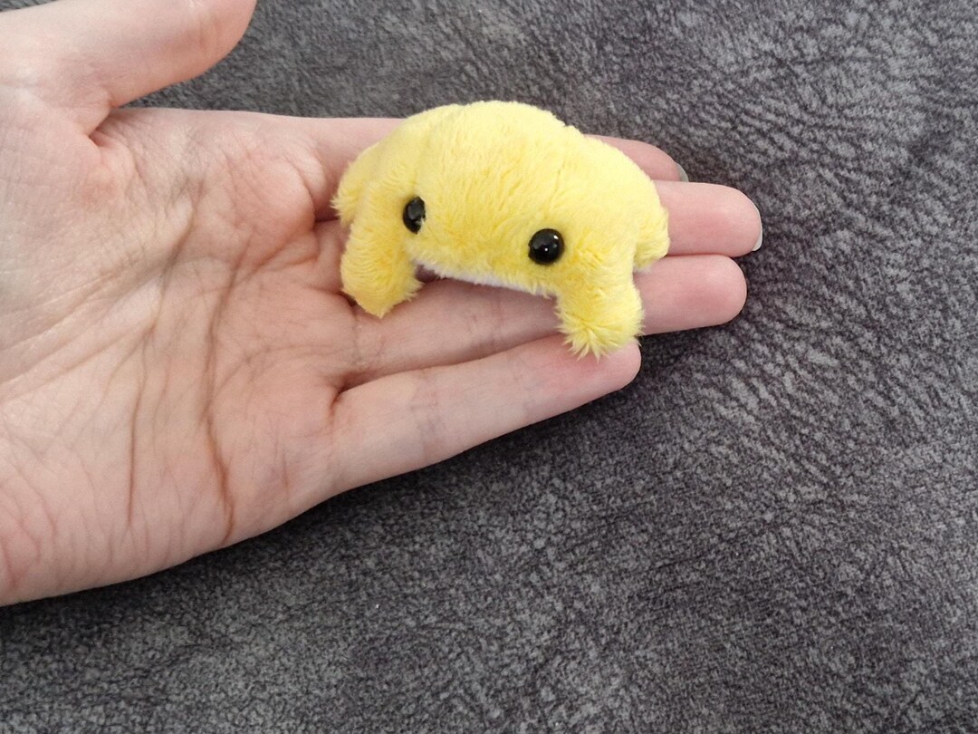 Mini Lemon Frog Pocket Plushie - Etsy
